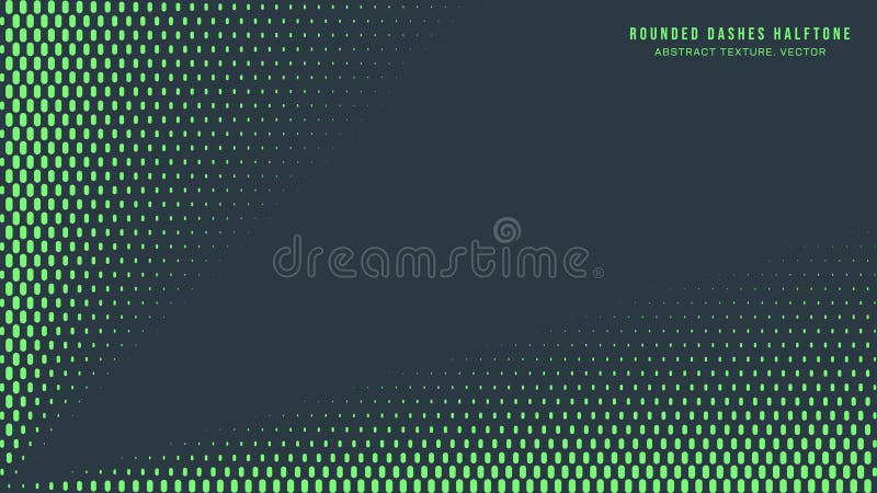 Rounded Dashes Halftone Pattern Rays Border Vector Turquoise Abstract ...