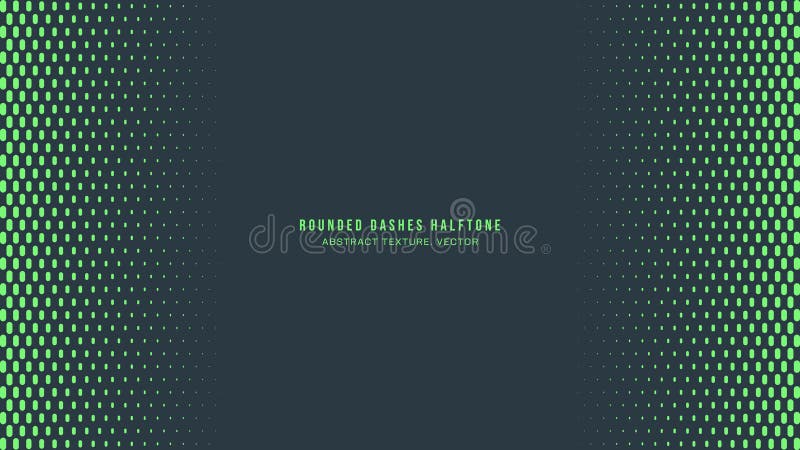 Round Dashes Halftone Pattern Vector Border Vivid Turquoise Abstract ...