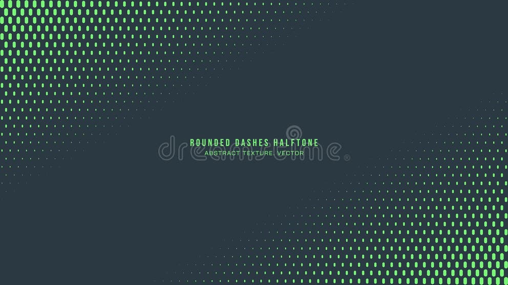 Rounded Dashes Halftone Pattern Vector Diagonal Frame Turquoise ...