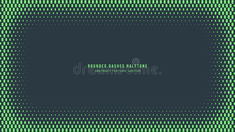 Rounded Dashes Halftone Pattern Vignette Frame Vector Turquoise ...