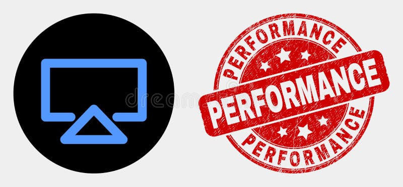 Vector Display Icon and Distress Performance Stamp Seal Stock Vector ...