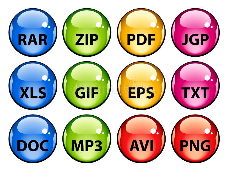 File_icons editorial stock image. Illustration of media - 9182454