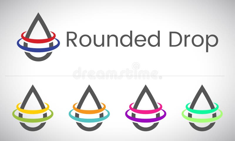 Rounded drop logo stock vector. Illustration of symbol - 92212854