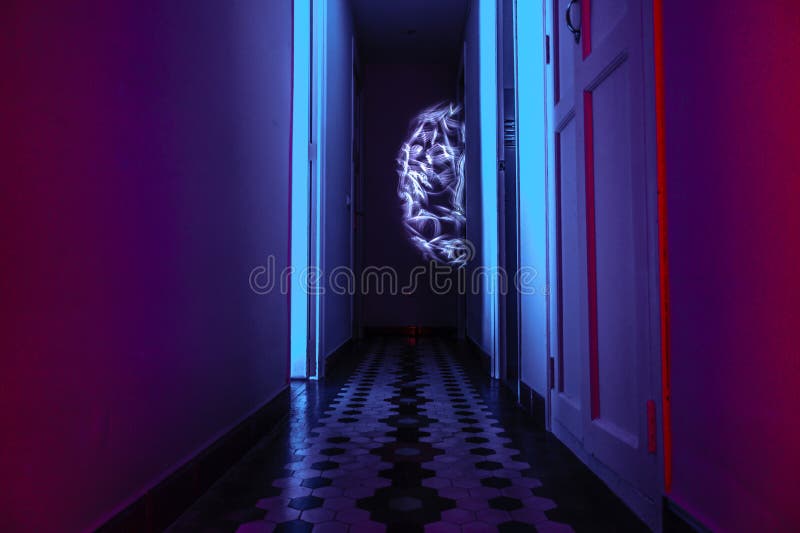 Rounded Figure. Lightpainting Photography Stock Image - Image of ...