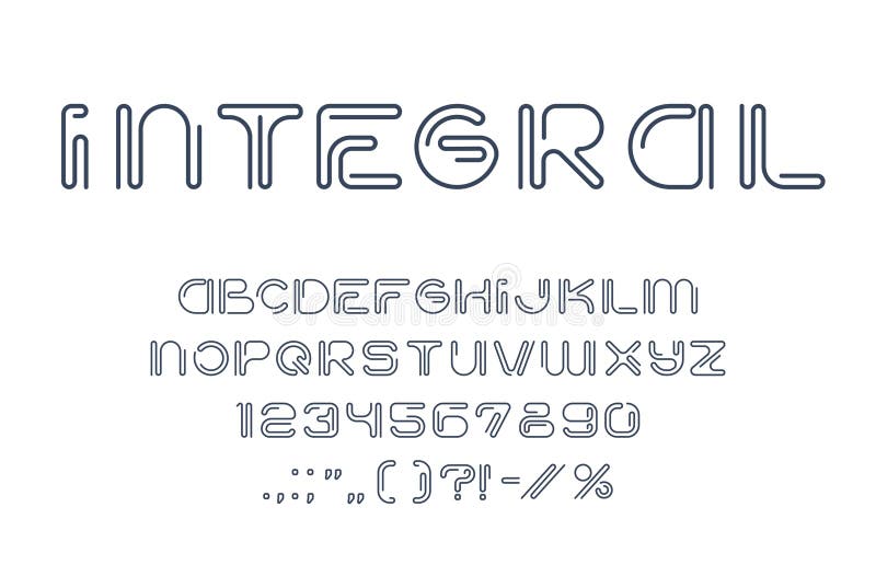 Monoline Font Stock Illustrations – 2,479 Monoline Font Stock ...