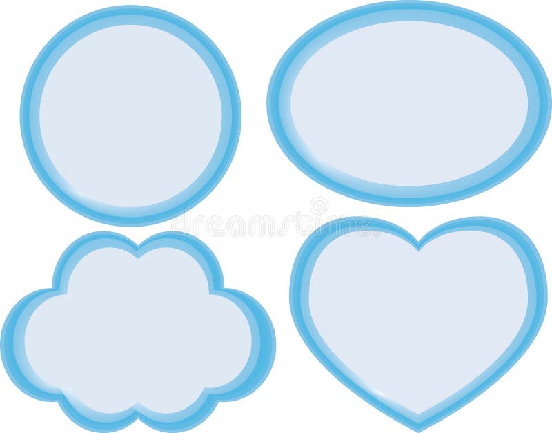 Rounded Frames Blue stock illustration. Illustration of blue - 125523631