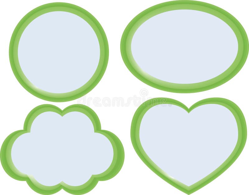 Rounded Frames Lime stock illustration. Illustration of borders - 125523963