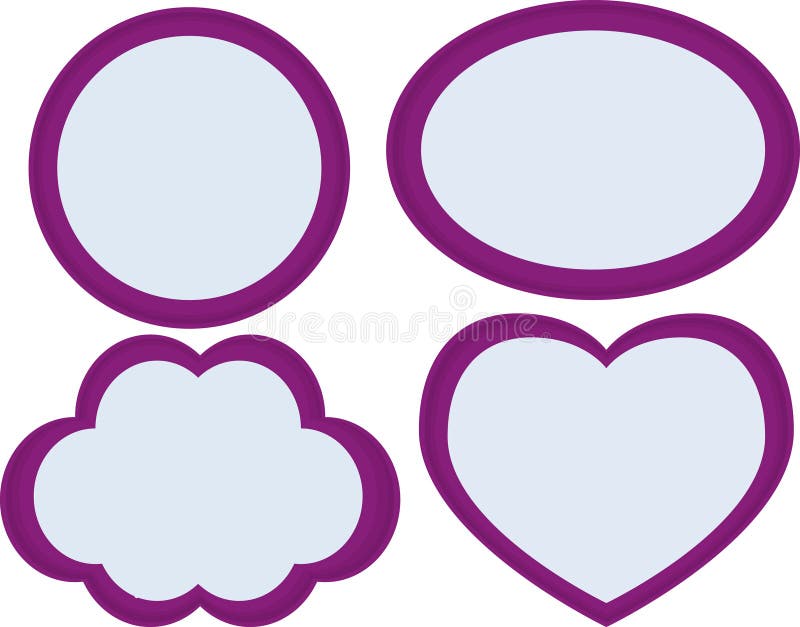 Rounded Frames Violet stock illustration. Illustration of mauce - 125524631