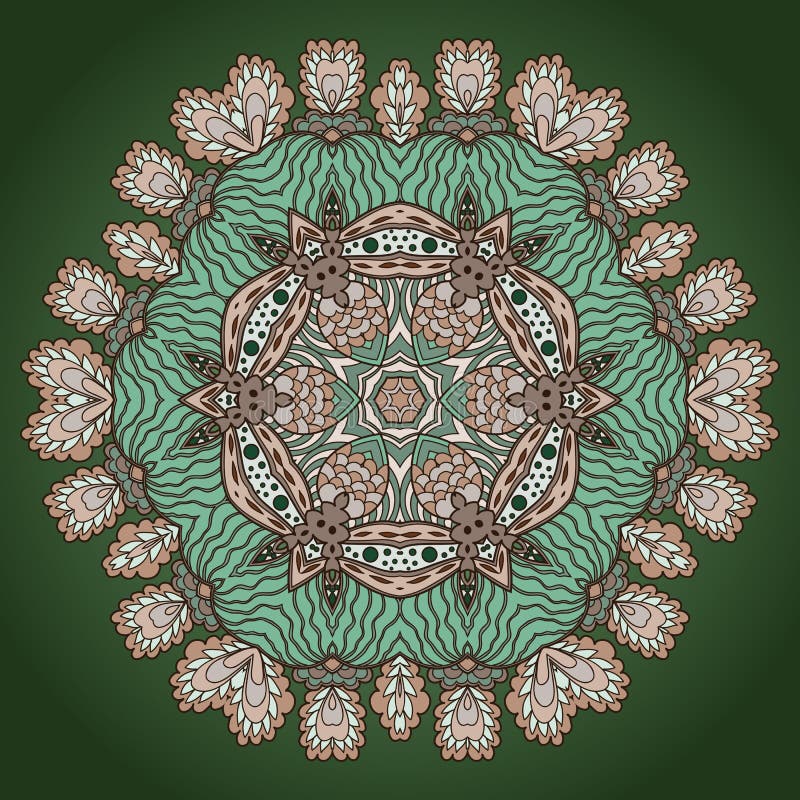 Ornamental Ethnicity Green Pattern Stock Illustrations – 329 Ornamental ...