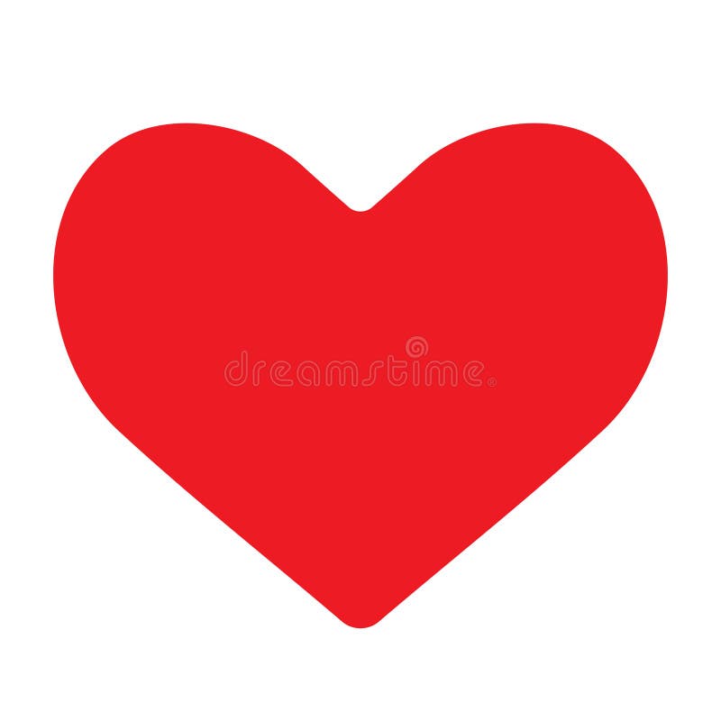 Rounded Heart Icon Symbol for Web and App Stock Vector - Illustration ...