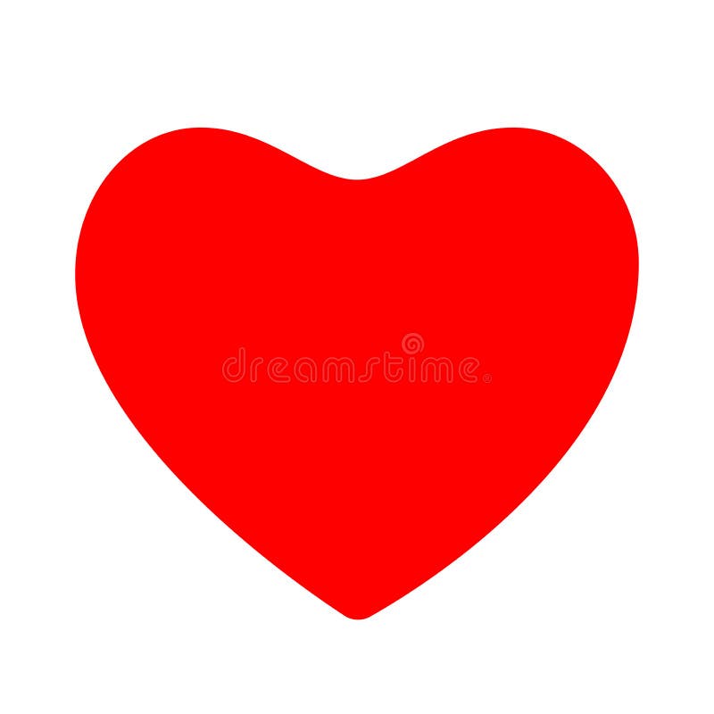 Rounded Heart Icon for Web and App Stock Vector - Illustration of shape ...