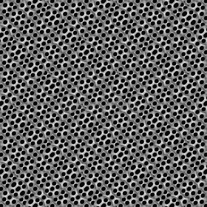 Rounded Holes Metallic Pattern Stock Photo - Image of high, futuristic ...