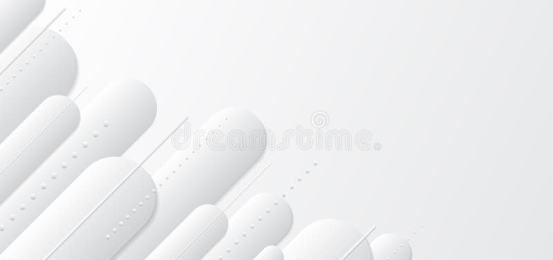 Rounded Line Pattern Wave Design Halftone Style White Background Stock ...