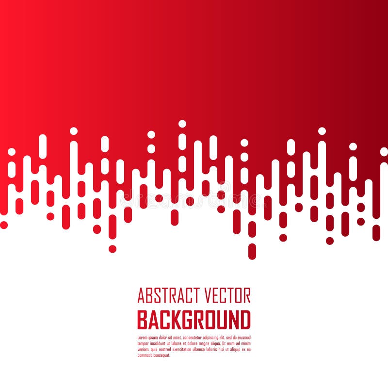 Rounded Lines Background. Red Abstract Stock Vector - Illustration of ...