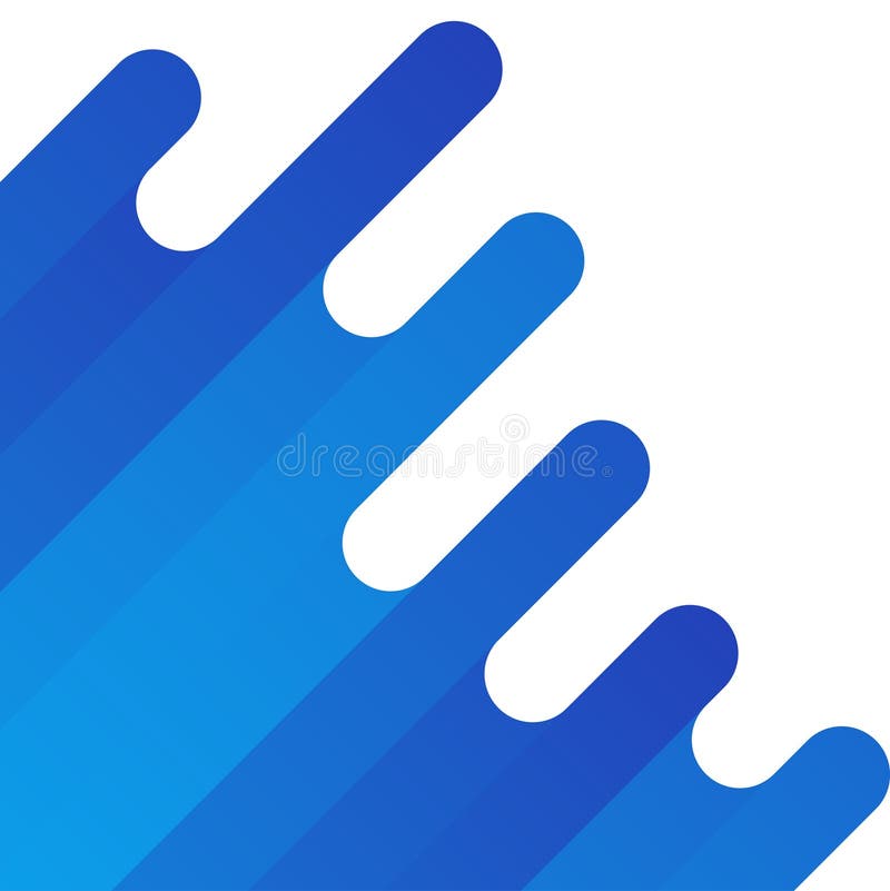 Rounded Lines Shapes in Diagonal Rhythm Dynamic Composition. Geometric ...