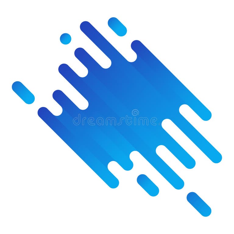 Rounded Lines Shapes in Diagonal Rhythm Dynamic Composition. Geometric ...