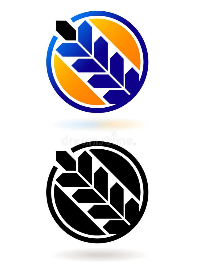 Rounded logotype template stock illustration. Illustration of ...