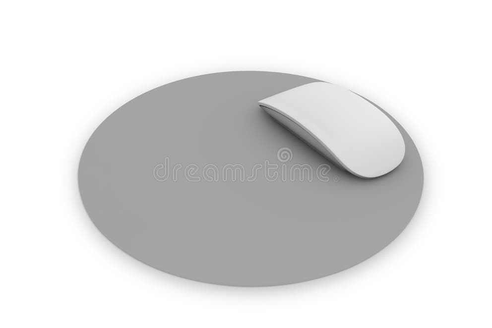 Rounded mousepad stock illustration. Illustration of device - 146540925