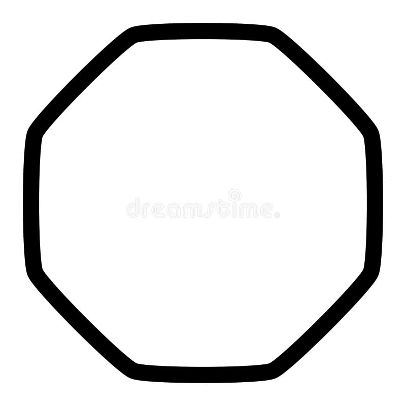 Octagon Shape Outline Stock Illustrations – 930 Octagon Shape Outline ...