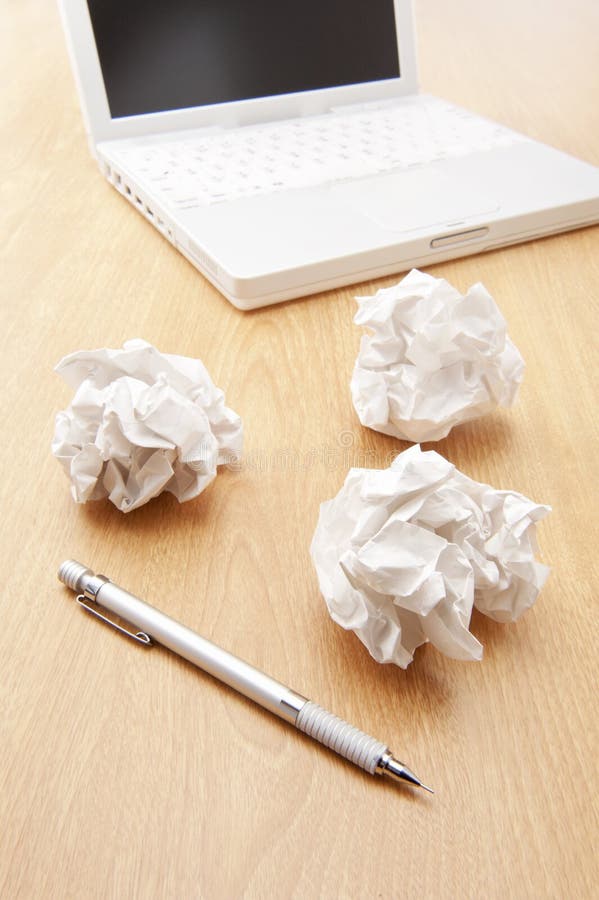 Rounded crumpled paper stock image. Image of grunge, garbage - 27851949