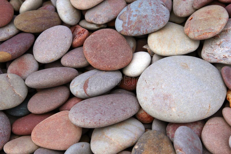 Rounded Pebbles at the Beach Stock Image - Image of abstract ...