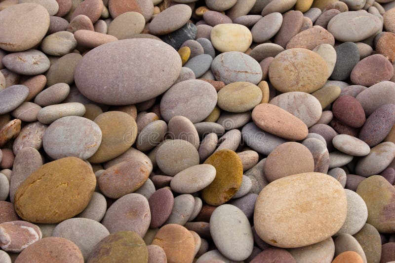 Rounded Pebbles at the Beach Stock Image - Image of objects, hard ...