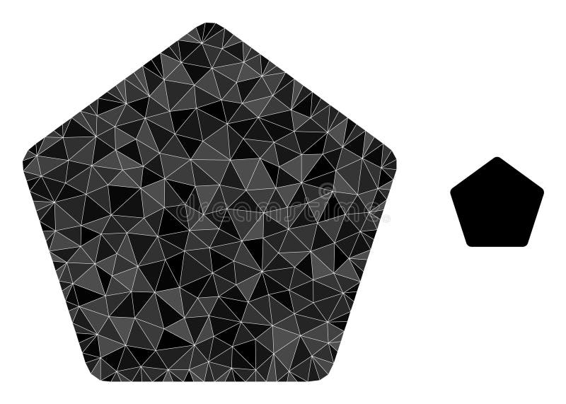 Rounded Pentagon Polygon Contour, Outline Shape. Soft, Smooth Design ...