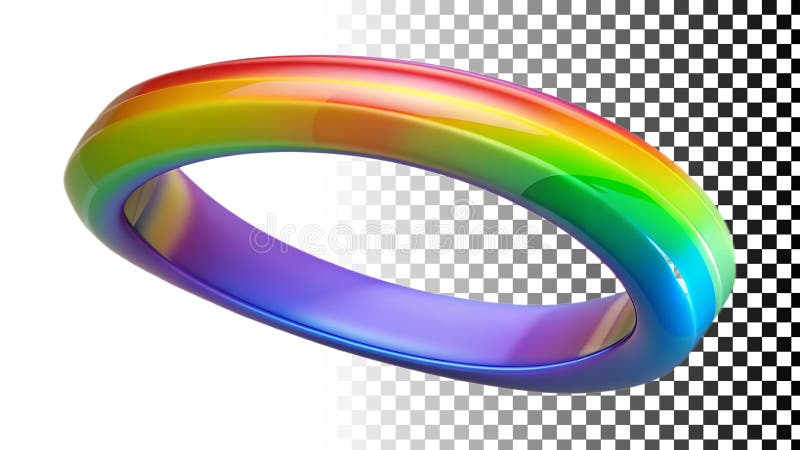 Rounded Rainbow Ring, Soft Colors and Spectrum Circle Png Transparent ...