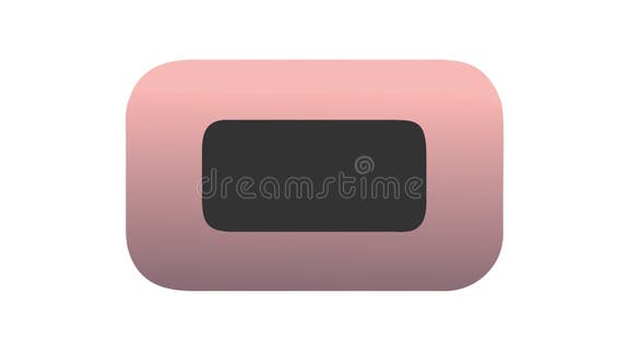 Rounded Rectangle Button Vector Icon Illustration, Vector Design ...