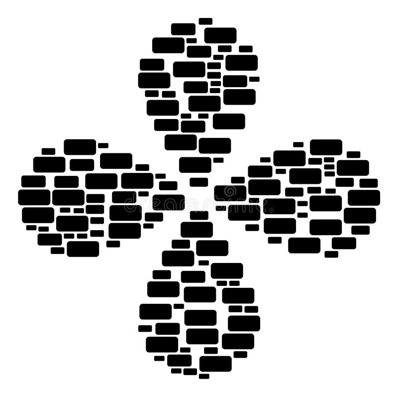 Rounded Rectangle Centrifugal Flower Cluster Stock Illustration ...