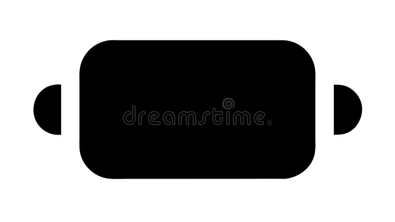 Rounded Rectangle with Handles, User Interface Element, Vector Design Generative AI Stock Vector ...