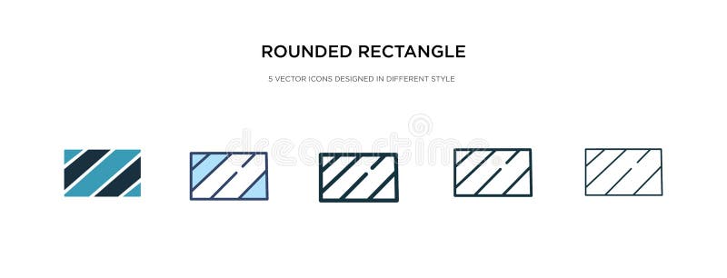 Rounded Rectangle Outline Stock Illustrations – 571 Rounded Rectangle ...