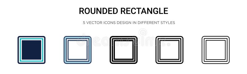 Rounded Rectangle Outline Stock Illustrations – 1,187 Rounded Rectangle ...