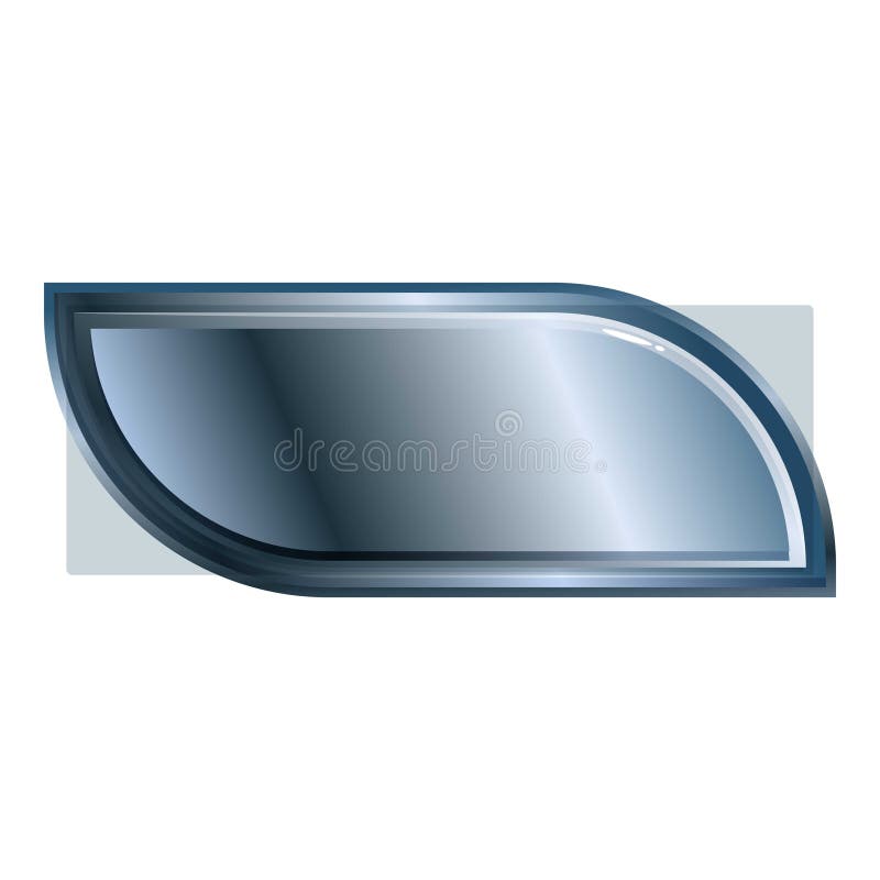 Rounded Rectangle Showing Copy Space with Metallic Gradient Effect ...
