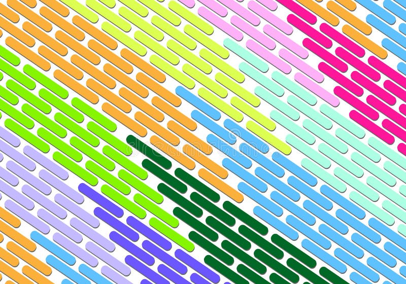 Rounded Rectangles Multicolored Stock Illustration - Illustration of ...