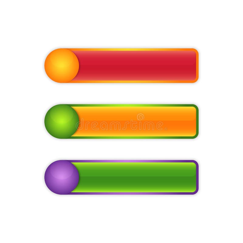 3 Rounded Rectangular Buttons for Website Stock Vector - Illustration ... 3 Rounded Rectangular Buttons for Website Stock Vector - Illustration ...