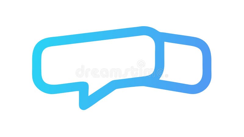 Rounded Rectangular Chat Bubble Vector Design, Modern Dialogue, Vector ...