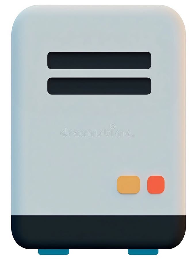 Cpu flat 3D icon stock illustration. Illustration of emphasizes - 375730961