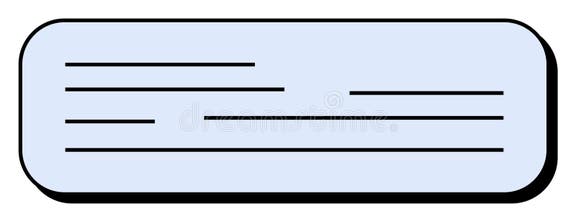 Rounded Rectangular Text Box with Blue Background and Black Outline in ...