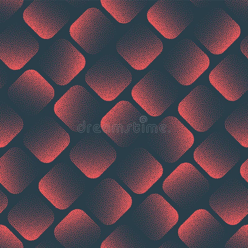 Rounded Rhombus Grid Pale Red Seamless Pattern Trend Vector Abstract ...