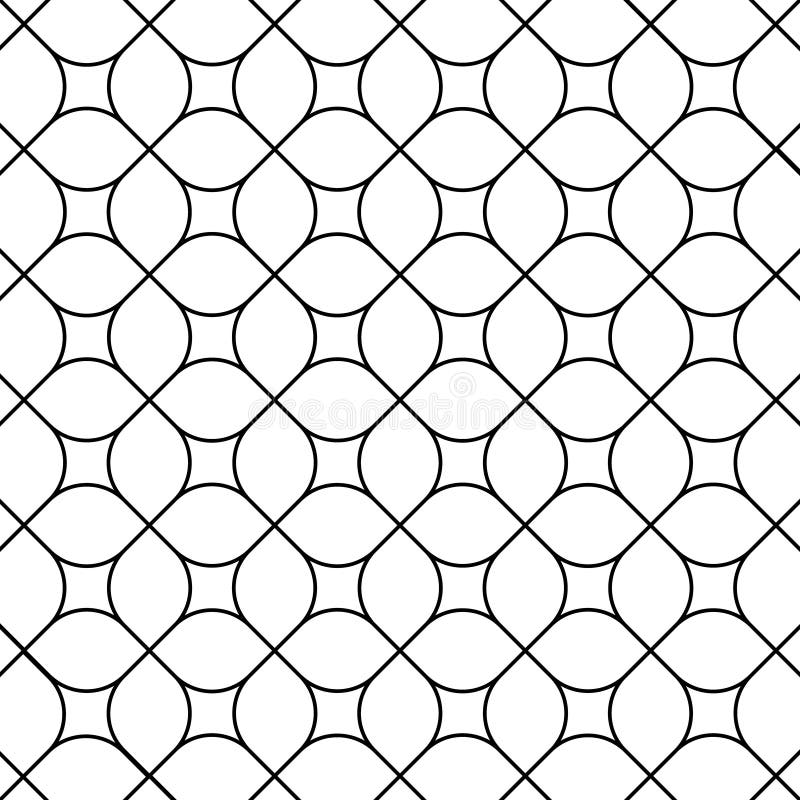 Rounded Rhombus Vector Pattern Stock Vector - Illustration of simple ...