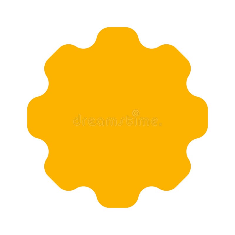 Rounded Shape Empty Label Design Stock Vector - Illustration of label ...