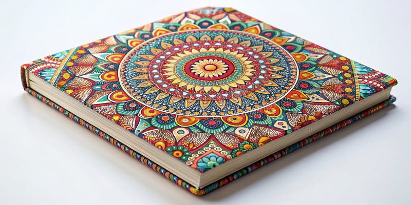 A Rounded Shape Multicolor Pattern for a Book Cover Page Generative AI ...