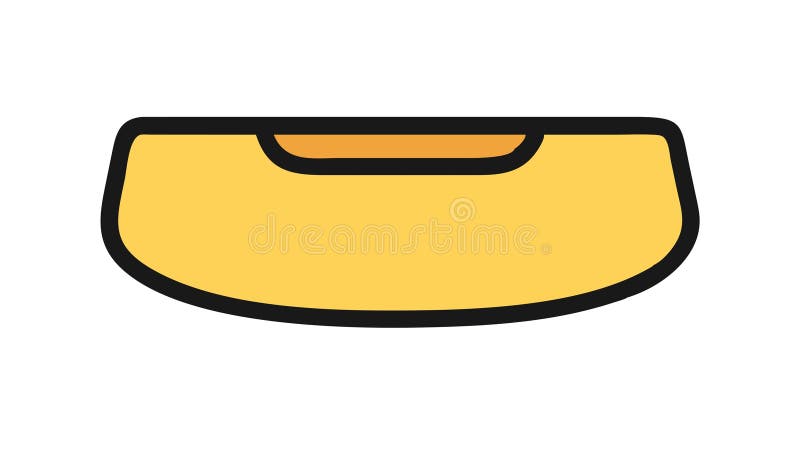 Rounded Side Mirror Icon, Representing External Car View, Vector Design ...