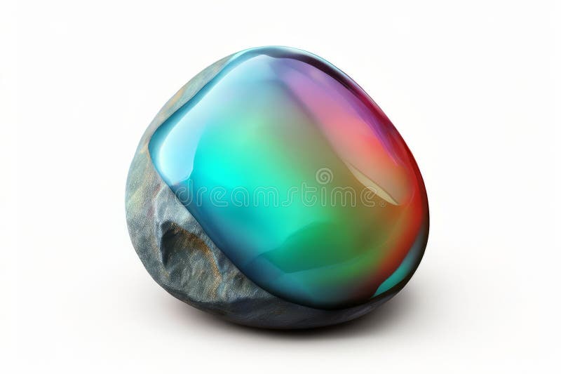 Rounded Smart Rock a Close Up of a Smart Rock with a Rounded Smo Stock ...
