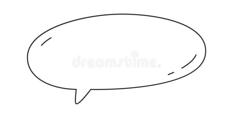 Rounded Speech Bubble stock vector. Illustration of speak - 282292402