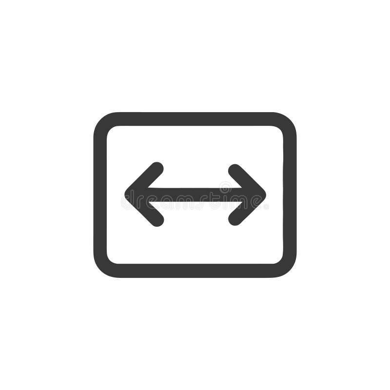 Fullscreen Mode Icon: Expanding Screen View Arrows Stock Vector ...