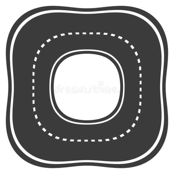 Rounded Square Frame. Soft Border Icon. Minimal Vector Outline Stock ...