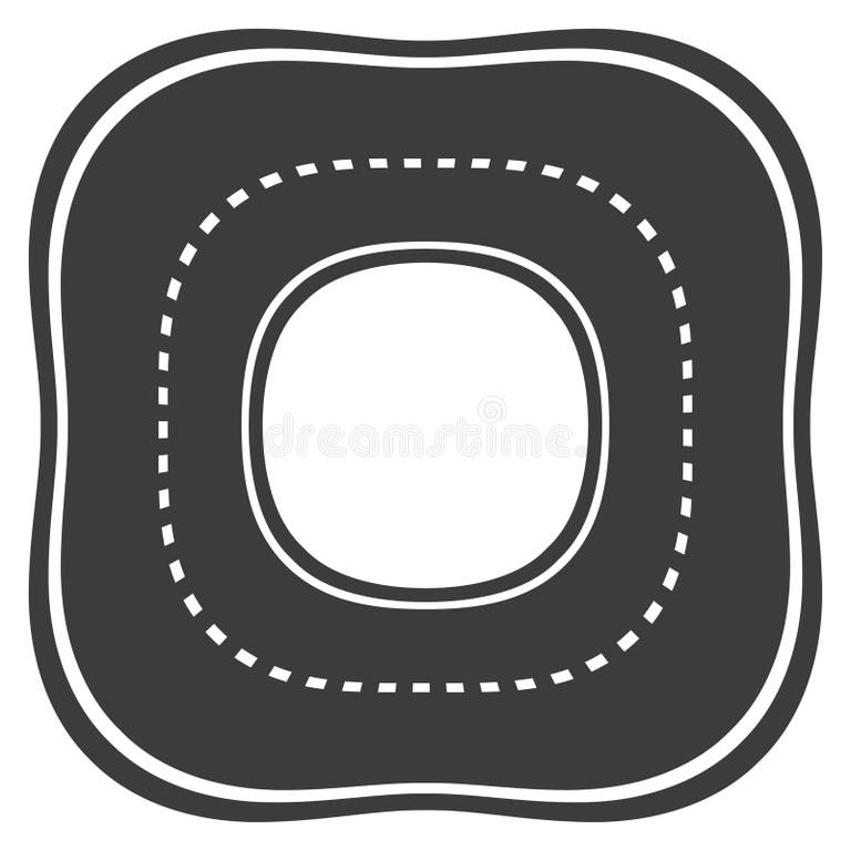 Rounded Square Frame. Soft Border Icon. Minimal Vector Outline Stock ...