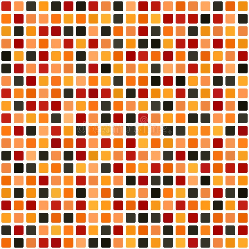 Rounded Square Pattern. Seamless Vector Background Stock Vector ...